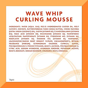 Cantu Wave Whip Curling Mousse with Shea Butter for Natural Hair, 8.4 oz (Packaging May Vary)