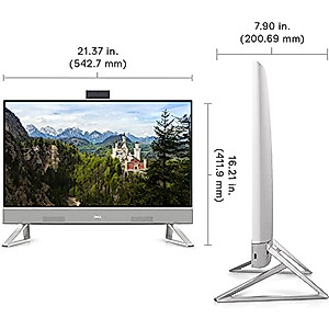 Dell Inspiron 5410 All-in-One Desktop, 23.8'' FHD IPS Touchscreen, 12th Gen Intel Core i5-1235U, 16GB RAM, 1TB SSD, HDMI, RJ-45, 1080p Webcam, Wireless KB&Mouse, Wi-Fi 6, Windows 11 Home White