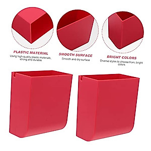 Holibanna Remote Control Storage Box Rc Stand Vanity Organizer Tray Cellphone Stand 4pcs Box Wall Adhesive Pen Holder Remote Wall Stand Wall Sundries Holder Wall Mounted Rack Storage Rack