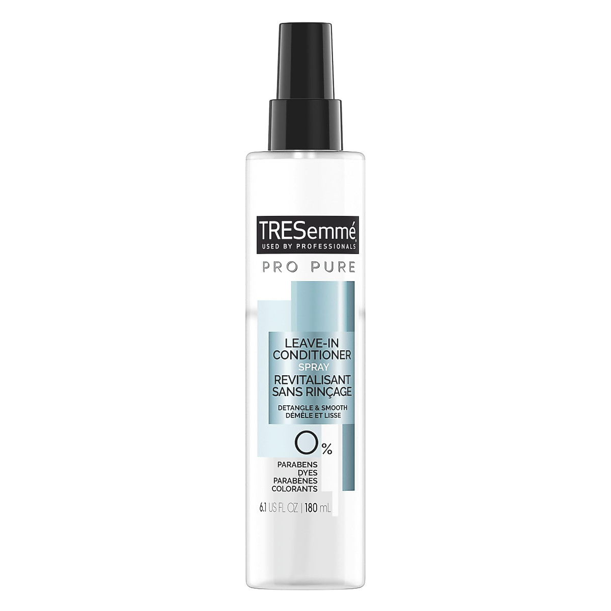 TRESemme Conditioner, Leave-In Hair Detangler Spray for Women & Men - Pro Pure Detangle & Smooth Sulfate-Free Conditioner for Dry, Damaged Hair Care, Cruelty-Free, 6.1 Fl Oz