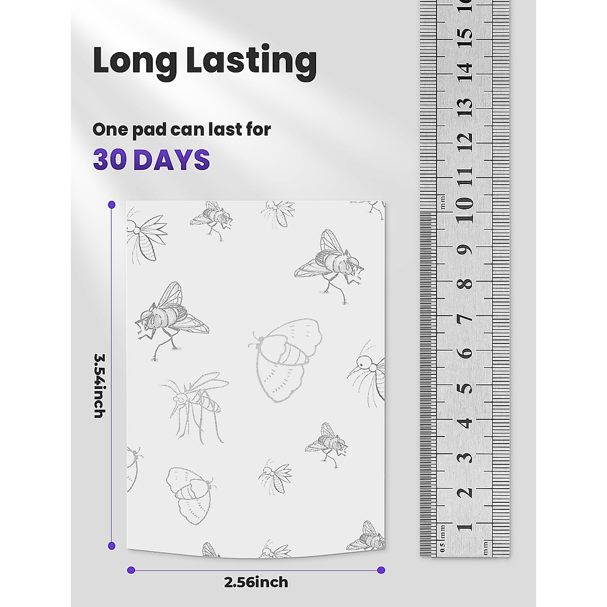 YISSVIC Fruit Fly Sticky Traps 5PCS Gnat Traps Bug Traps Gnat Killer for Indoor Outdoor House Kitchen Mosquitos Flying Insects