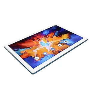 Yunseity Tablet PC, 10.1 Inch IPS Touchscreen 2.4 5G WiFi Calling Tablet, MT6755 8 Core CPU Gaming Tablet with 8GB RAM 128GB ROM, 8MP 20MP Cameras, 8800Mah Battery, Smooth Display (White)