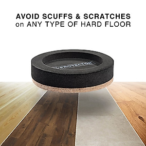 Felt Furniture Sliders for Hardwood Floors X-PROTECTOR 16 PCS 3 ½” - Furniture Slider with Unique Design - Heavy-Duty Furniture Movers for Hard Surfaces - Felt Sliders - Move Your Furniture Easily!