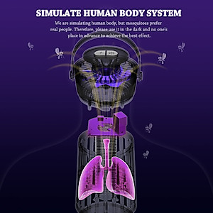 Antarctic Corner Bug Zapper Indoor Insect Trap Fly Gnat Mosquito Catcher with 22 Led UV Lights and Quiet Suction Design for Home