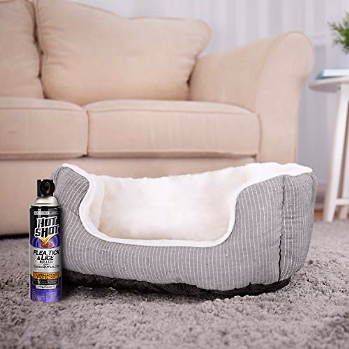 Hot Shot Flea, Tick & Lice Killer with Odor Neutralizer (Aerosol)(Pack of 6)