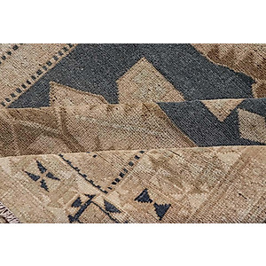 8x10 Beige Oushak Knotted Carpet Hand Made Rug