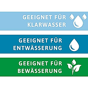 T.I.P. 30094 Clean Jet 1000 Plus Stainless Steel Garden Pump with 4 m Suction Set, up to 3300 l/h Flow Rate