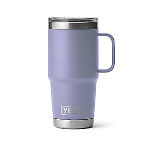 YETI Rambler 20 oz Travel Mug, Stainless Steel, Vacuum Insulated with Stronghold Lid, Cosmic Lilac