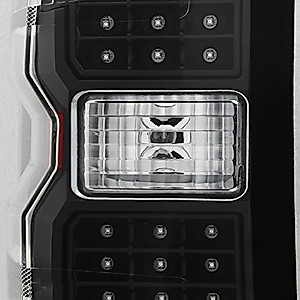 AKKON - For 2014 2015-2018 Chevy Silverado | GMC Sierra LH & RH Black Replacement LED Tail Lights Tail Lamps Pair Set