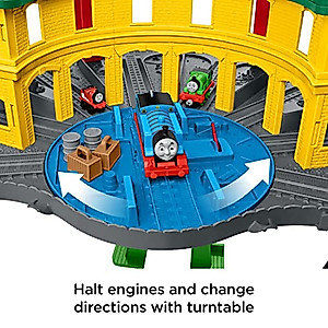 Thomas & Friends Toy Train Set, Super Station, Extra Large Race Track with Motorized Thomas, Diecast Percy & MINIS James for Ages 3+ Years