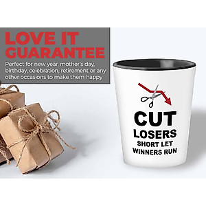 Bubble Hugs Trader Shot Glass 1.5oz - Cut Losers Short - Stock Market Day Trading Stonks Broker Investment Investor Financial Adviser Dealer Dividends