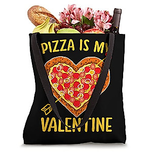 Pizza Is My Valentine Funny Valentines Day Boys Girls Kid Tote Bag