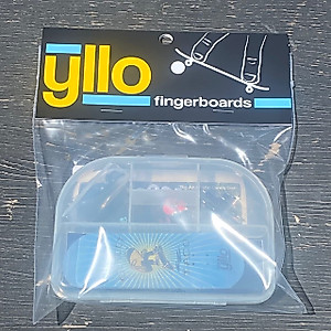 Yllo Street Taco Complete 5 Ply Wood 100mm x 33mm Fingerboard with Upgraded 32mm Trucks, Lock Nuts, CNC Wheels