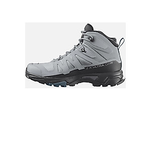 Salomon X Ultra 4 Mid GTX Hiking Boots Womens Sz 7.5 Quarry/Black/Legion Blue