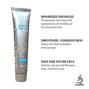Serious Skincare Insta-TOX Instant Wrinkle Smoothing Serum - Tightens Skin - Facial Serum - Instant Line Filler - .75 oz. (1-Pack)