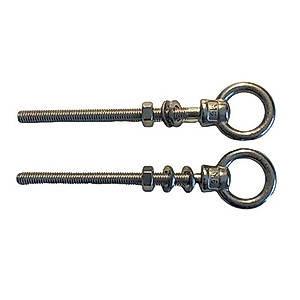 US STAINLESS 2 Pieces Stainless Steel 316 (Shape Type 307) M6 Lifting Eye Bolt 6mm x 80mm Marine Grade