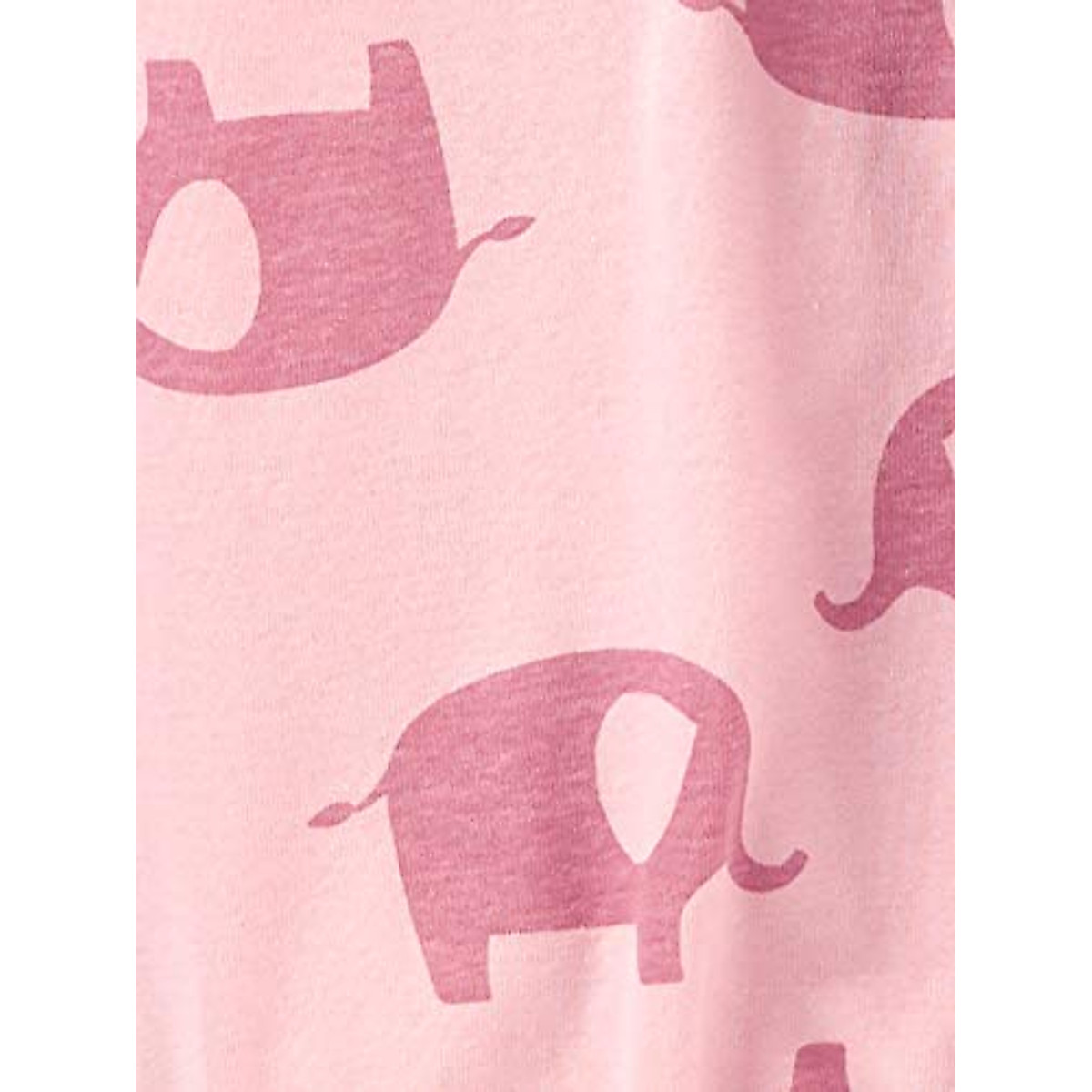 Simple Joys by Carter's Baby Girls' Cotton Sleeper Gown, Pack of 3, Light Pink/White, Elephants, 0-3 Months