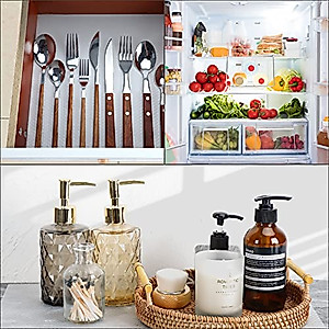 BAKHUK 9pcs Refrigerator Mats Refrigerator Liners Refrigerator Pads, Refrigerator Liners for Shelves Washable Fridge Liners, Drawer Table Placemats for Kitchen, Clear, 11x17.7 Inches