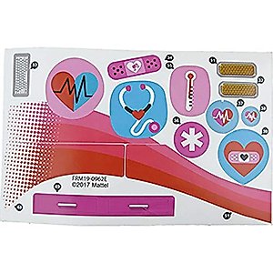 Replacement Stickers for Barbie Care Clinic ~ Barbie Doll Playset FRM19 Barbie Care Clinic ~ Replacment Labels ~ Sheet E ~ Stickers 31-39, 48,49 and 51