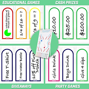 GoSports DROPSTER Prize Drop Game with Customizable Slots - Game Show Style Coin Drop - Great for Trade Show Prizes, Educational Trivia, Party Games & More