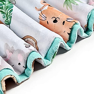 Baby Blanket Super Soft Minky Blanket Cute Animal Blanket with Dotted Backing for Newborns Nursery Stroller Receiving Toddlers Crib Bedding for Boy or Girl(30 x 40 Inch) (Animal)