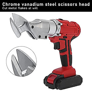 Electric Metal Scissors, Multipurpose Comfortable Grip Electric Metal Cutter Shear for Iron Sheet Cutting for Steel Cutting(U.S. regulations)