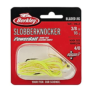 Berkley SlobberKnocker Fishing Jig, White Chartreuse, 3/8 oz