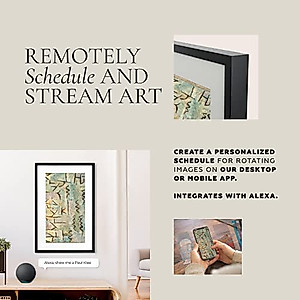 Canvia Smart Digital Canvas Display and Frame - for Fine Painting, Wall Art, NFTs, Personal Photos & Videos - Advanced HD Display, NFT Compatibility, Video Playback, Google Photos, 16GB Storage