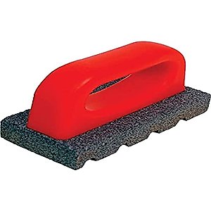 MARSHALLTOWN Rub Brick, Fluted 20-Grit Silicone Carbide Surface, Concrete Tools, Masonry Tools, Clean Bricks, Dressing Down and Remove Marks From Concrete, RB192