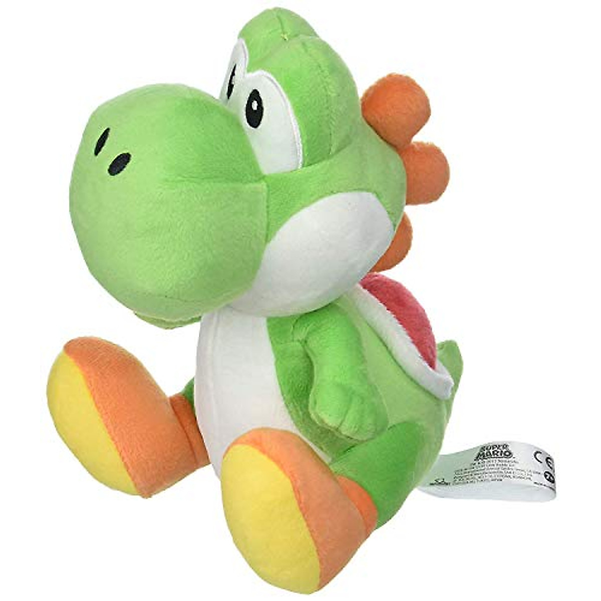 Little Buddy Super Mario All Star Collection 1416 Yoshi Stuffed Plush, 8",Multi-colored