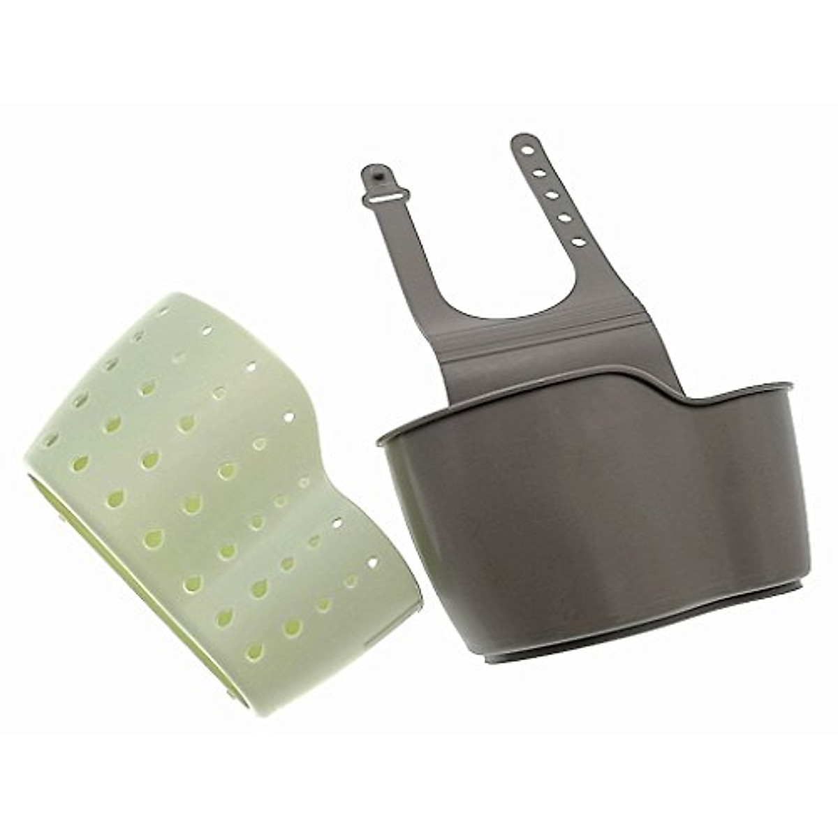 Kinteshun Kitchen Sink Caddy Sponge Holder Hang Basket for Scrubber Dish Brush Kitchen Accessories Organizer(Light Blue)