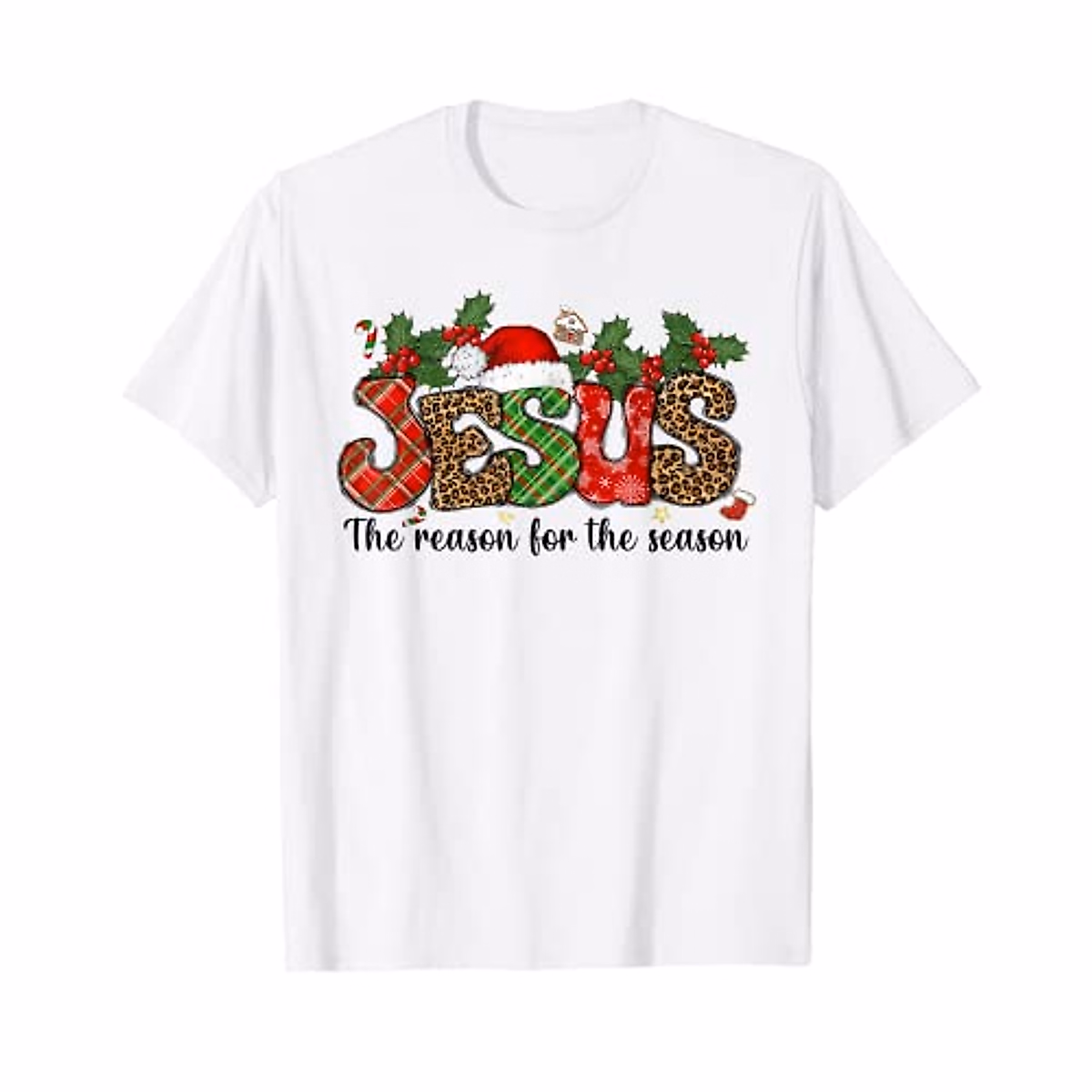 Christian Jesus The Reason Christmas Stocking Stuffer Gifts T-Shirt