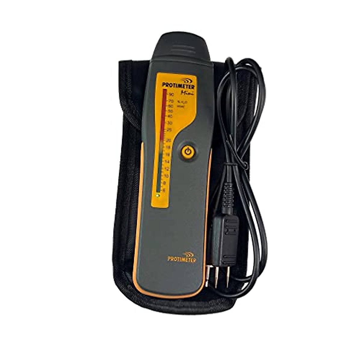 AMPHENOL THERMOMETRICS BLD2000 Mini Moisture Meter, LED Display, 6 to 90% Range, 9 V Power, 7-1/64" Length x 1-29/32" Width x 1.09" Height, Grey
