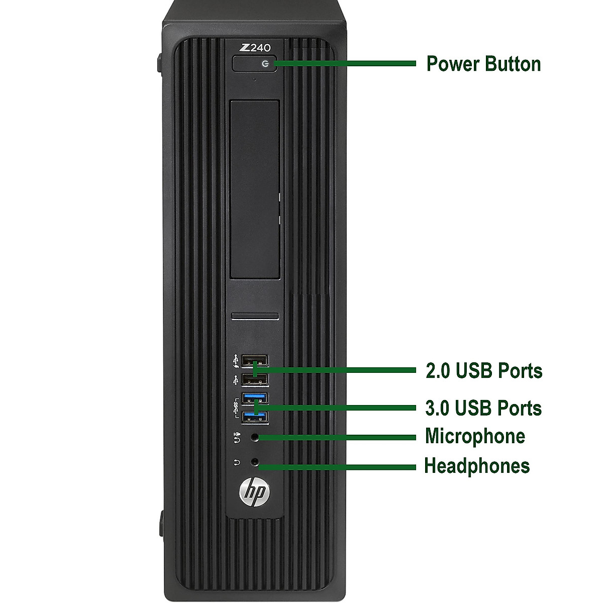 HP Z240 Small Form Computer Desktop PC, Intel Core i5 6500 3.2GHz Processor, 32GB DDR4 Ram, 1TB SSD, WiFi | Bluetooth, Wireless Keyboard & Mouse, Win 10 Pro (Renewed)