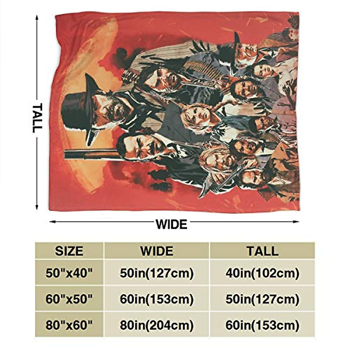 commix.x Red 2 Ultra Soft Anti-Pilling Flannel Blanket Throw Blanket Warm Plush Cozy Soft Blankets 40X50''