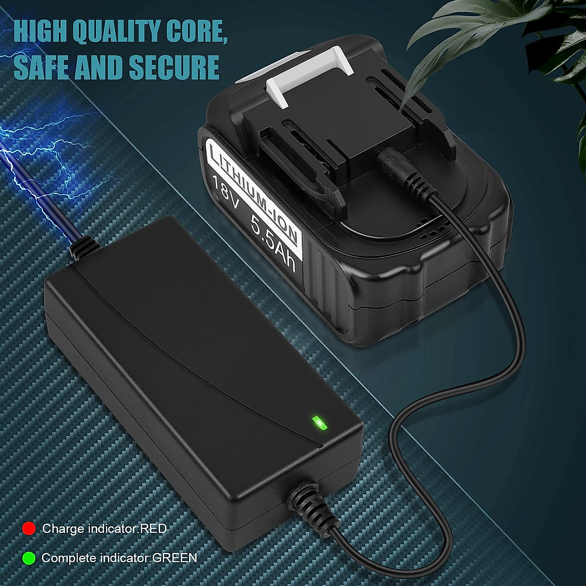 ARyee 21V Cordless Impact Wrench, Brushless Impact Wrench 1/2 inch Max Torque 650N.m, 2Pcs 5.5Ah Battery, 6 Sockets, Fast Charger and Tool Box, High Torque Power Impact Gun for Car/Home