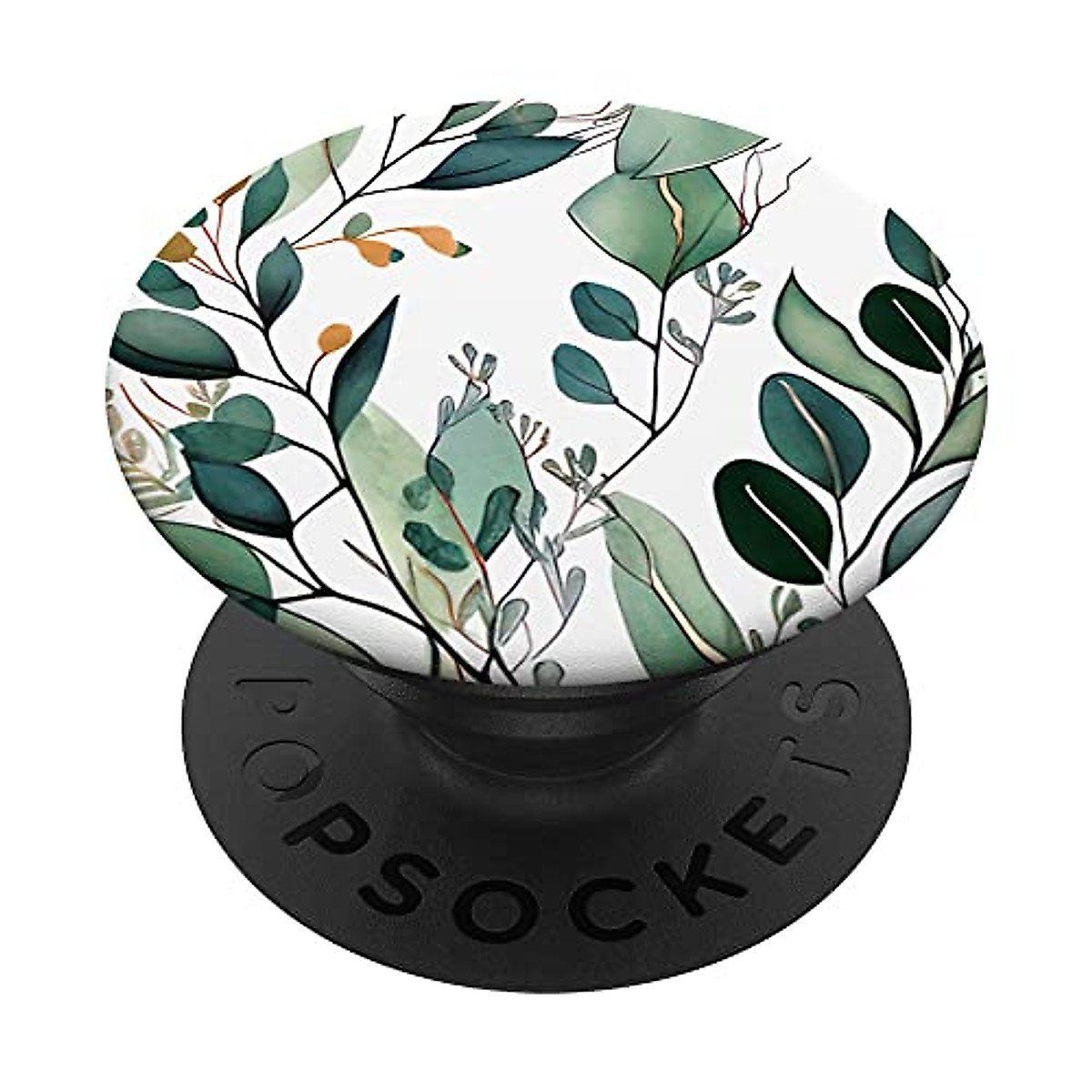 Eucalyptus Floral Boho Flower Blossom Branches Leaves Art PopSockets Swappable PopGrip