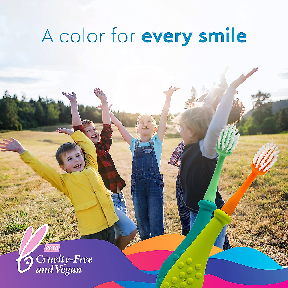 RADIUS Big Kidz Forever Brush Replacement Heads for Children, 6 Years and Up, BPA Free ADA Accepted for Growing Teeth and Gums, 2 Heads - Extra Soft