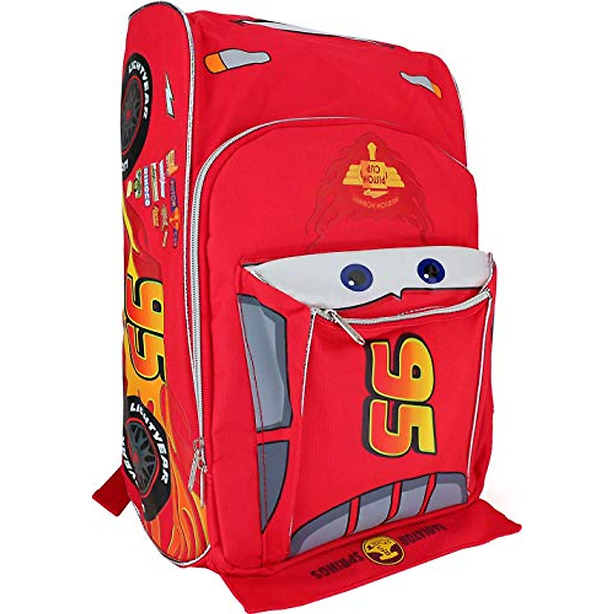 Pixar Cars Lightning McQueen Shape 16 inch Large School Backpack