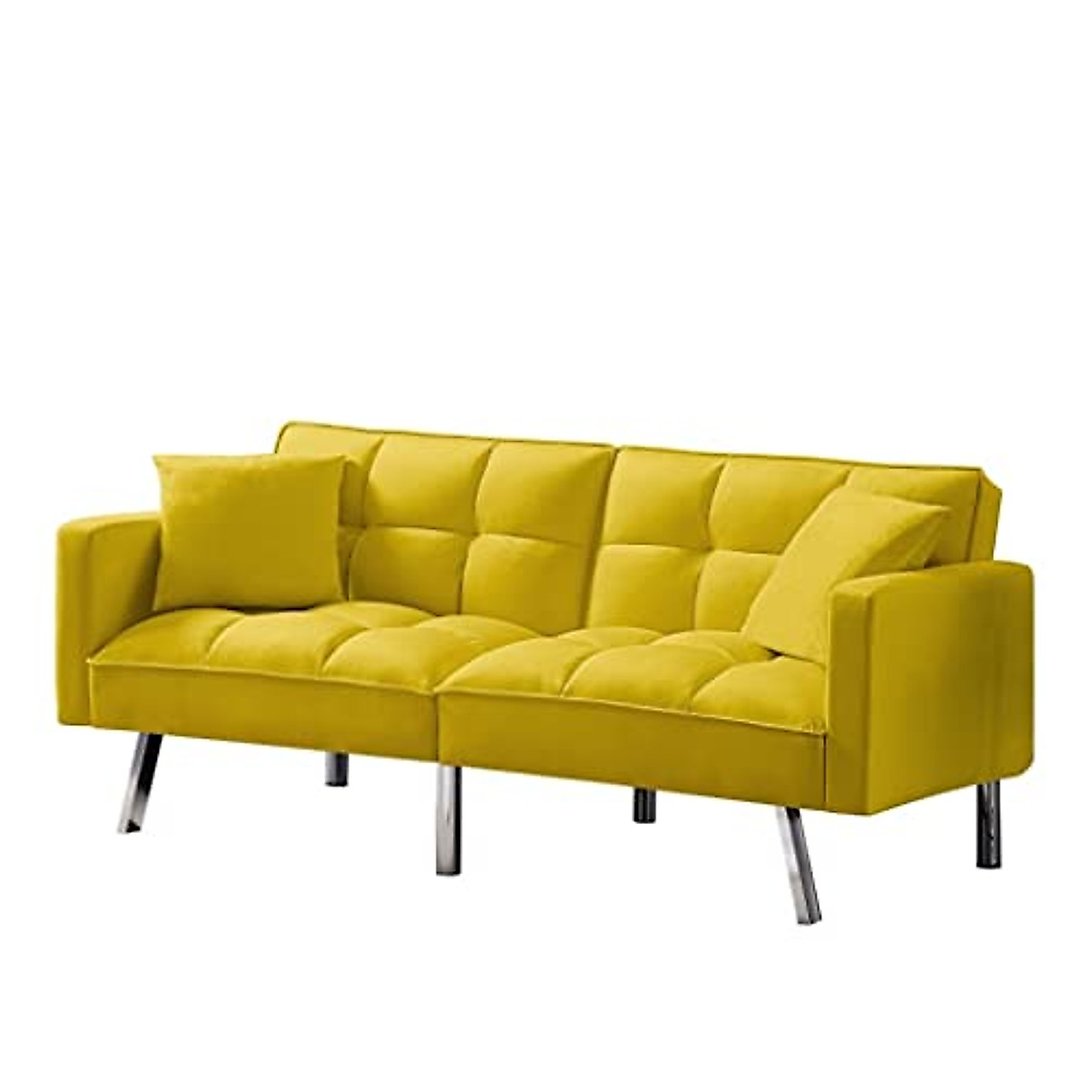TBGFPO Futon Sofa Bed, Mid-Century Convertible Couch Loveseat Sleeper for Small Space,