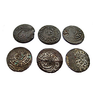 1700 no Set of Silver Coins Solidus Riga (Lativia,Estonia) 17 century solidus Seller Good