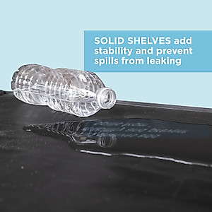 BLACK+DECKER, 4-Tier Light Duty Storage Shelf, 50 lbs/Shelf (47”H x 22.1”W x 14.3”D), Plastic Shelving Unit [2 Pack]