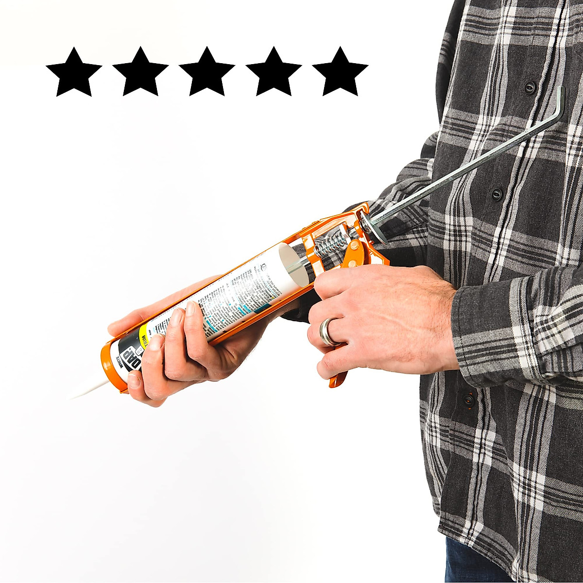 Heavy Duty Caulk Gun for Construction and Home Improvement - Dripless Caulk Gun, Hand Caulking Guns, Caulking Gun, Caulk Gun for Silicone, Gun Caulk, Sealant Gun by Mantium