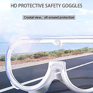 abudder 6 Pieces Kids Safety Goggles,Protective Goggles Crystal Clear Eye Safety Glasses for Boys and Girls