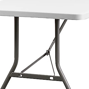 Flash Furniture 8-Foot Granite White Plastic Folding Table