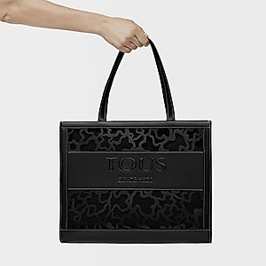 TOUS Amaya Kaos Shock Shopping Bag, Black, Large
