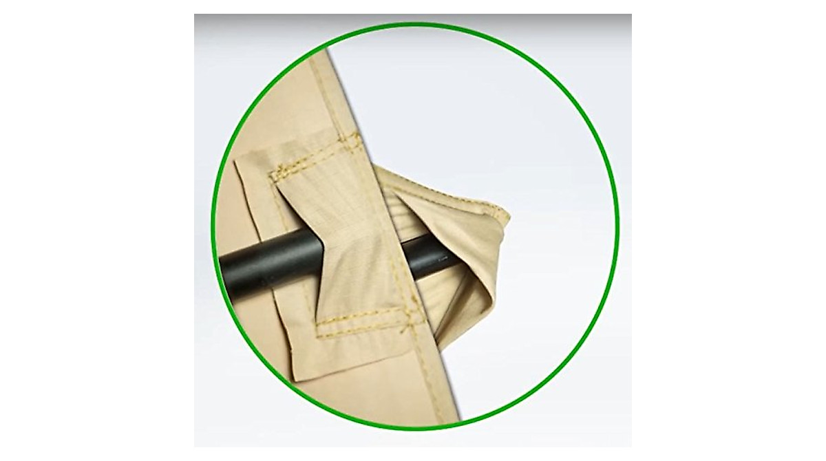 Garden Winds Wicker Gazebo Canopy Replacement - Durable RipLock Fabric