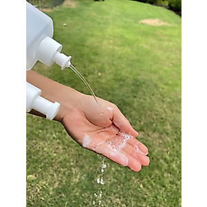 Kasian House Portable 2 Compartment Foam Soap Hand Washing Bottle(18.60oz) - Refillable Soap and Water Bottle for Travel, Sports, Beach, Camping, Fishing, Playground, Parents, On the Go Hand Sanitizer