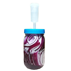 1PCS Mason Jar Lid with Airlock,Pickle Lid Mason Jar Airlock Lid Wide Mouth Pickle Lid for Home Kimchi Kit(Green)