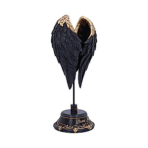 Nemesis Now Dark Angel Gothic Fallen FAE Wing Sculpture Figurine, Black, 26cm